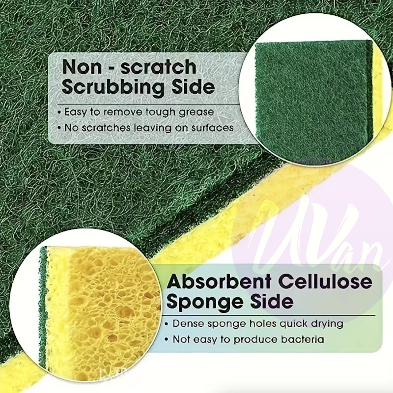 Double-Sided Scouring Pad – UVan Enterprises LTD | Disposable ...