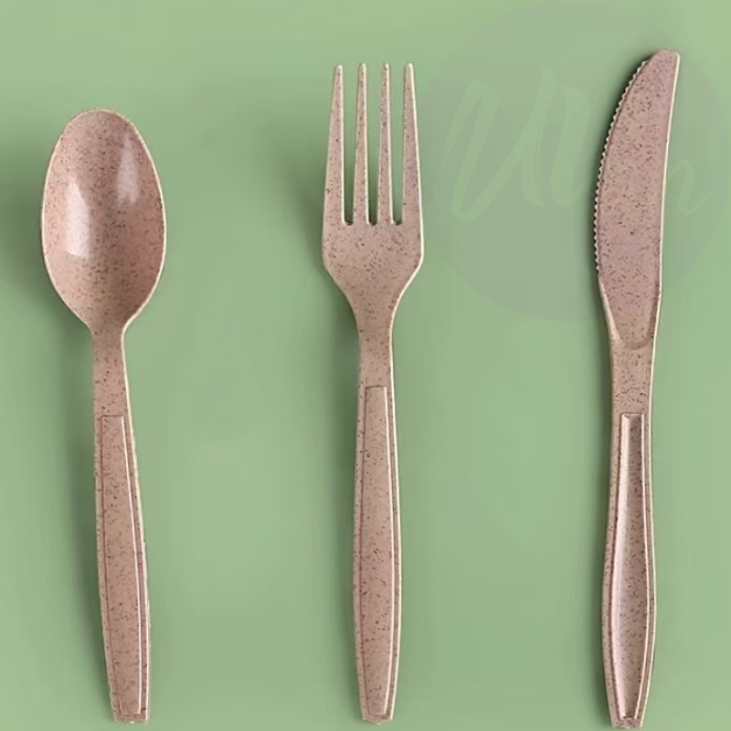 6″ Wheat Straw Fiber Fork – UVan Enterprises LTD | Disposable ...