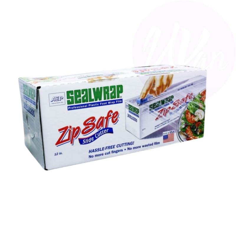 12x2500ft Resinite Food Film/Wrap with Zipsafe Slide Cutter – UVan ...