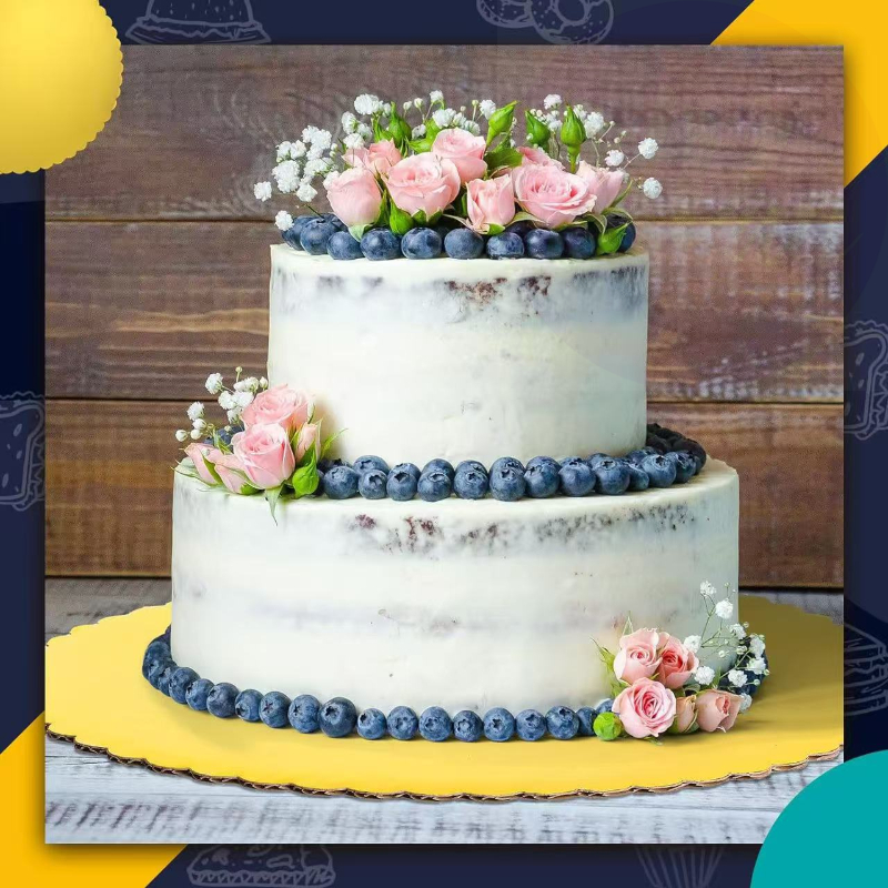 13″ Golden Round Cake Paper Pad with Handle – UVan Enterprises LTD ...